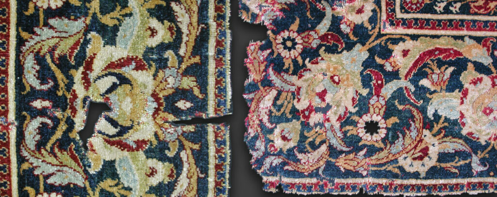 Fraying, tears and holes rug restoration | Fine Art Restoration Company
