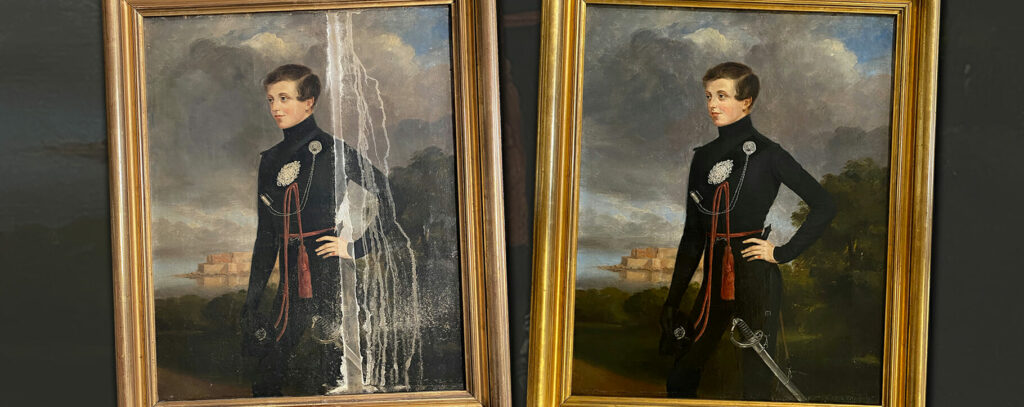 What to do if your oil painting becomes water-damaged