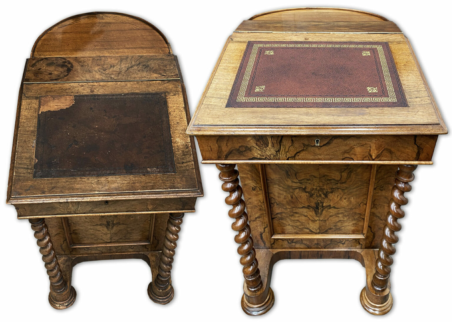 Antique desk restoration: reviving writing slopes & bureau care