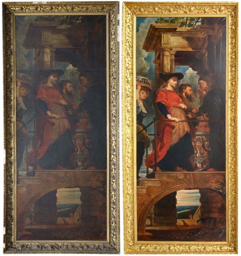 How do you clean oil paintings at home?