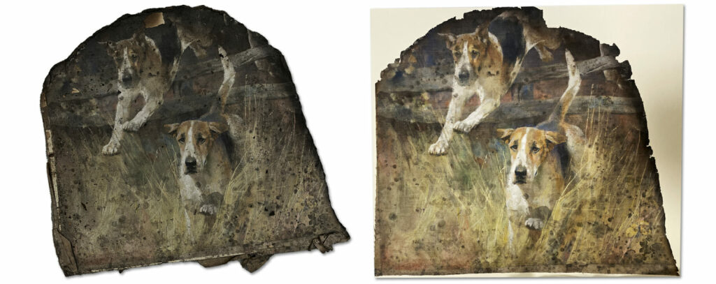 Fire damaged paper restoration | Fine Art Restoration Company