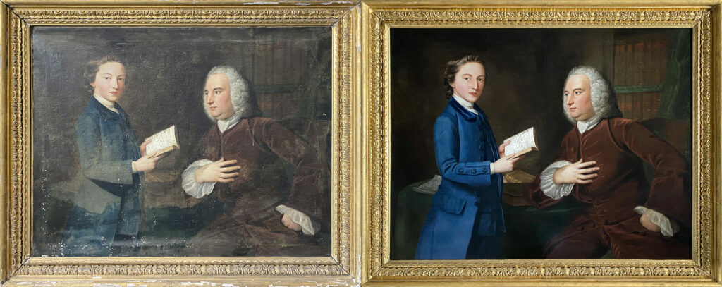 Water damaged painting restoration | Fine Art Restoration Co