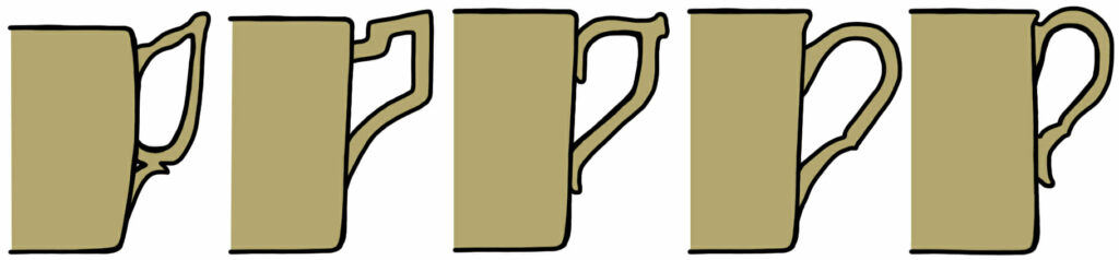 Analysing the maker of teacups by looking at their handles