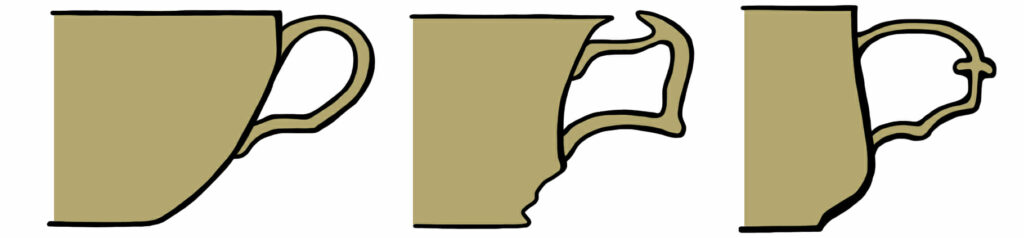 Analysing the maker of teacups by looking at their handles