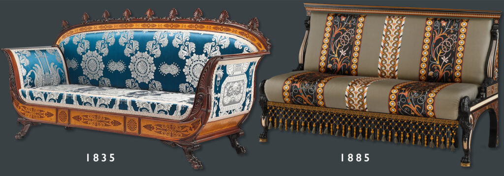 Antique Sofa Restoration - History, upholstery and restoration