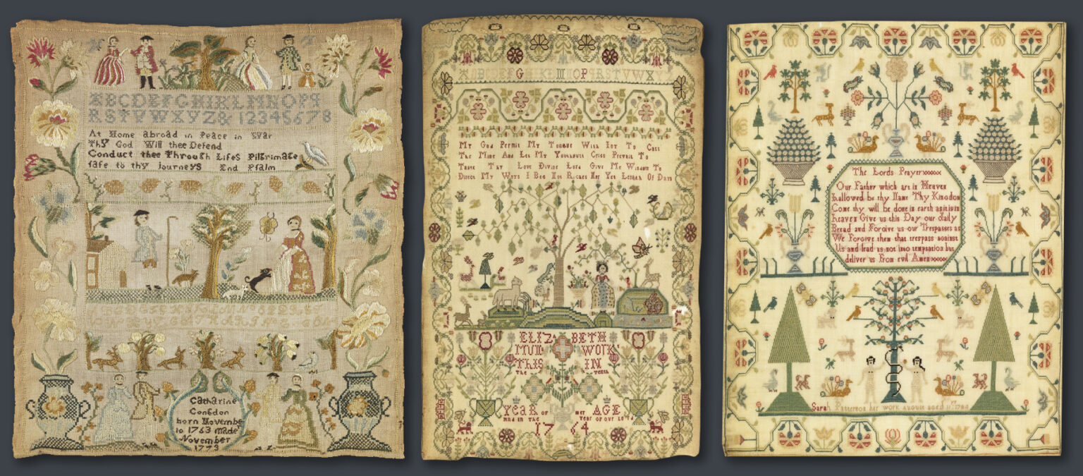 Embroidery samplers history, care and restoration