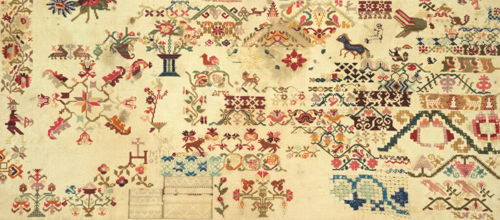Embroidery samplers history, care and restoration