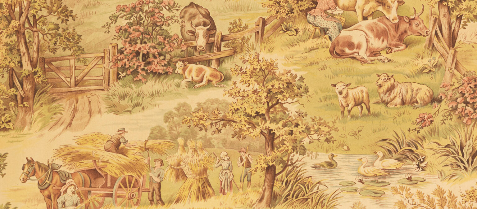 Illustrated interiors: the history and restoration of antique wallpaper