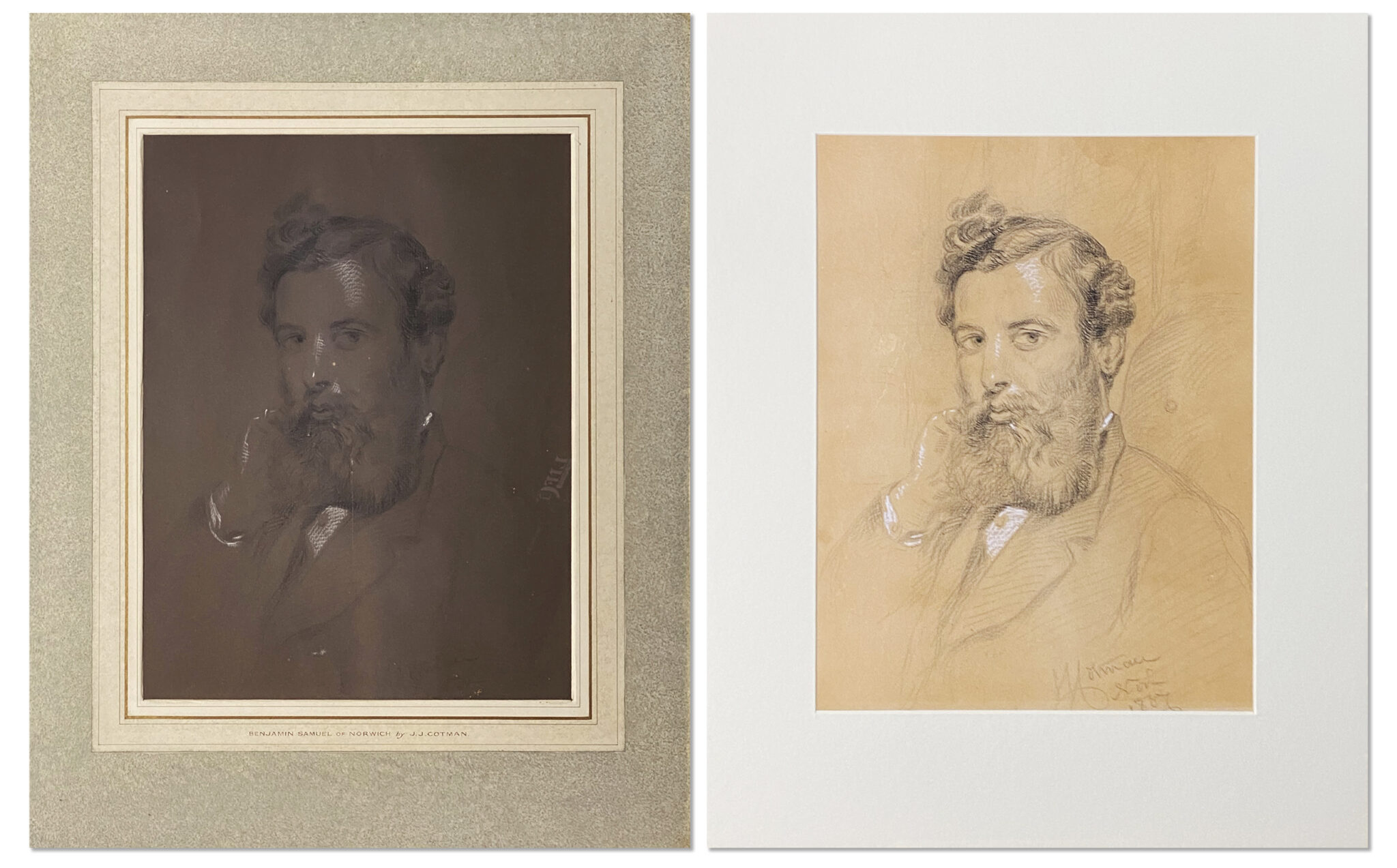 Antique Chalk Drawing Restoration | Fine Art Restoration Co