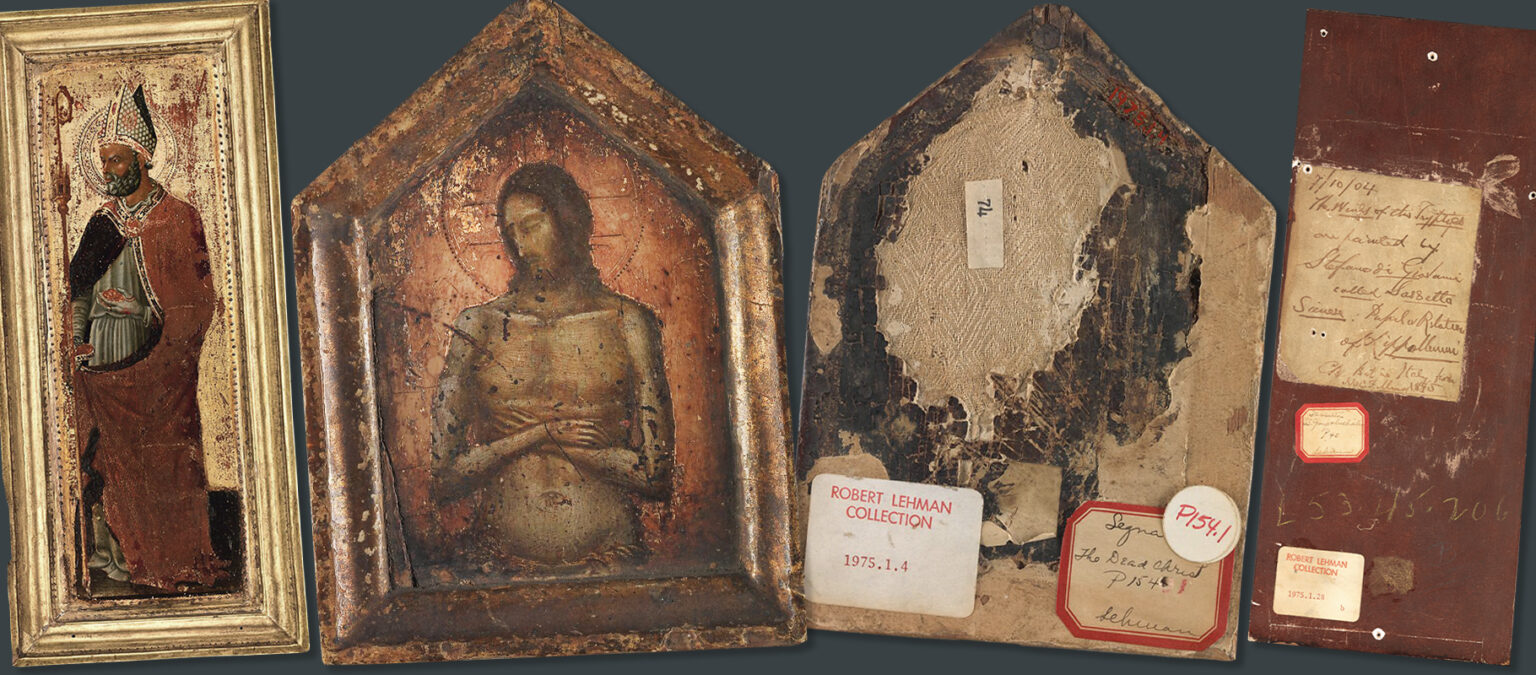 Painting labels care and conservation