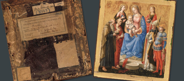Painting labels care and conservation