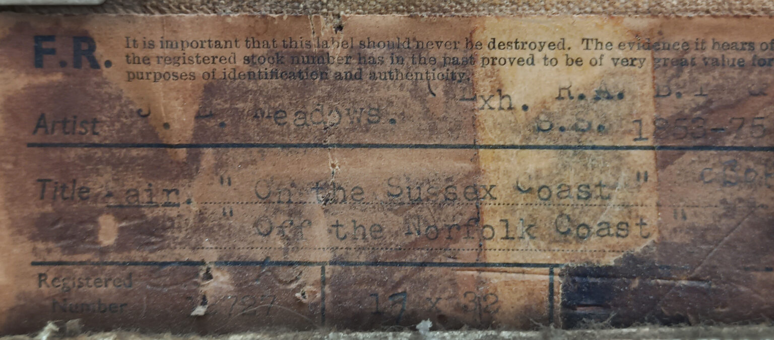 Painting labels care and conservation