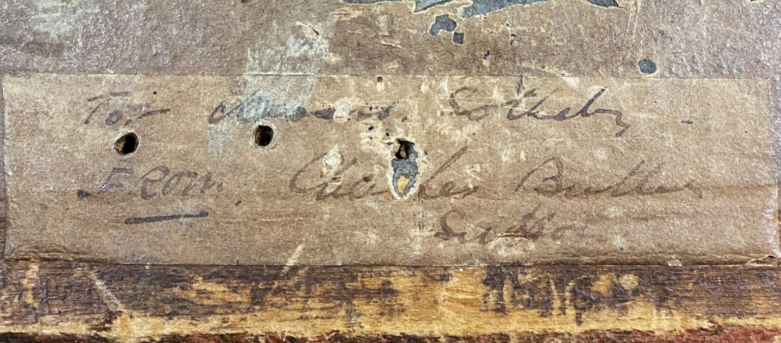 Painting labels care and conservation