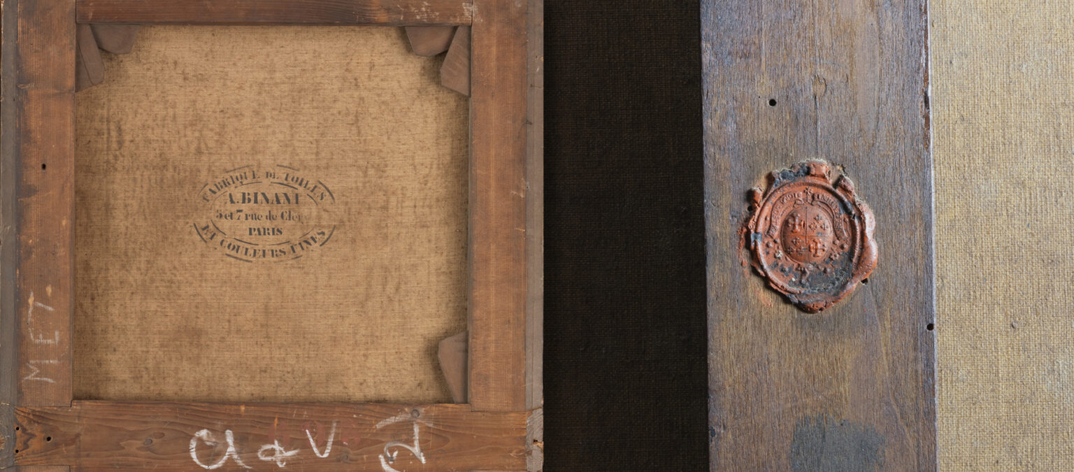 Painting labels care and conservation