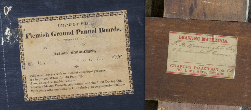 Painting labels care and conservation