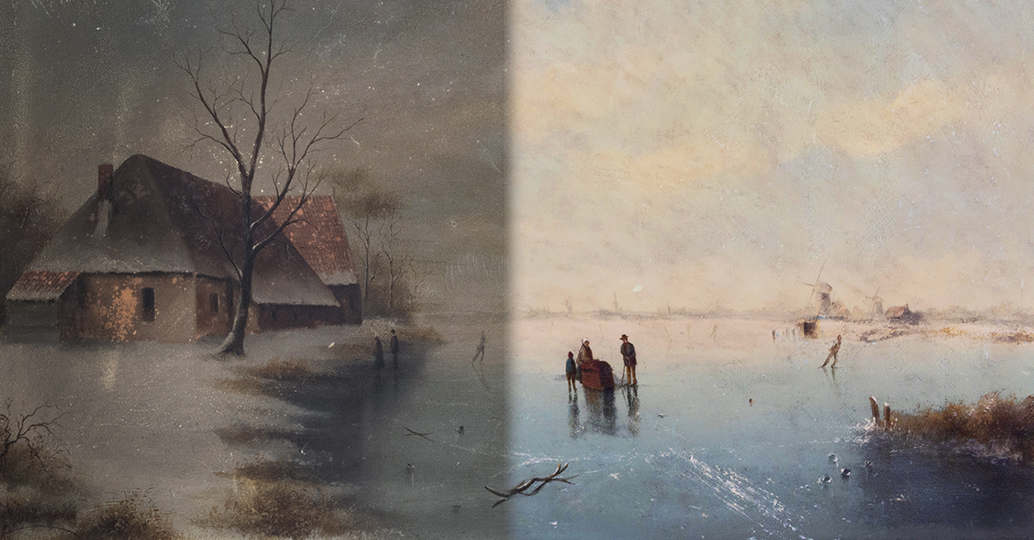 Stained & Discoloured Painting Restoration | Fine Art Restoration