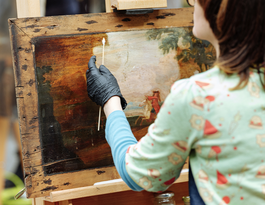 Stained & Discoloured Painting Restoration | Fine Art Restoration