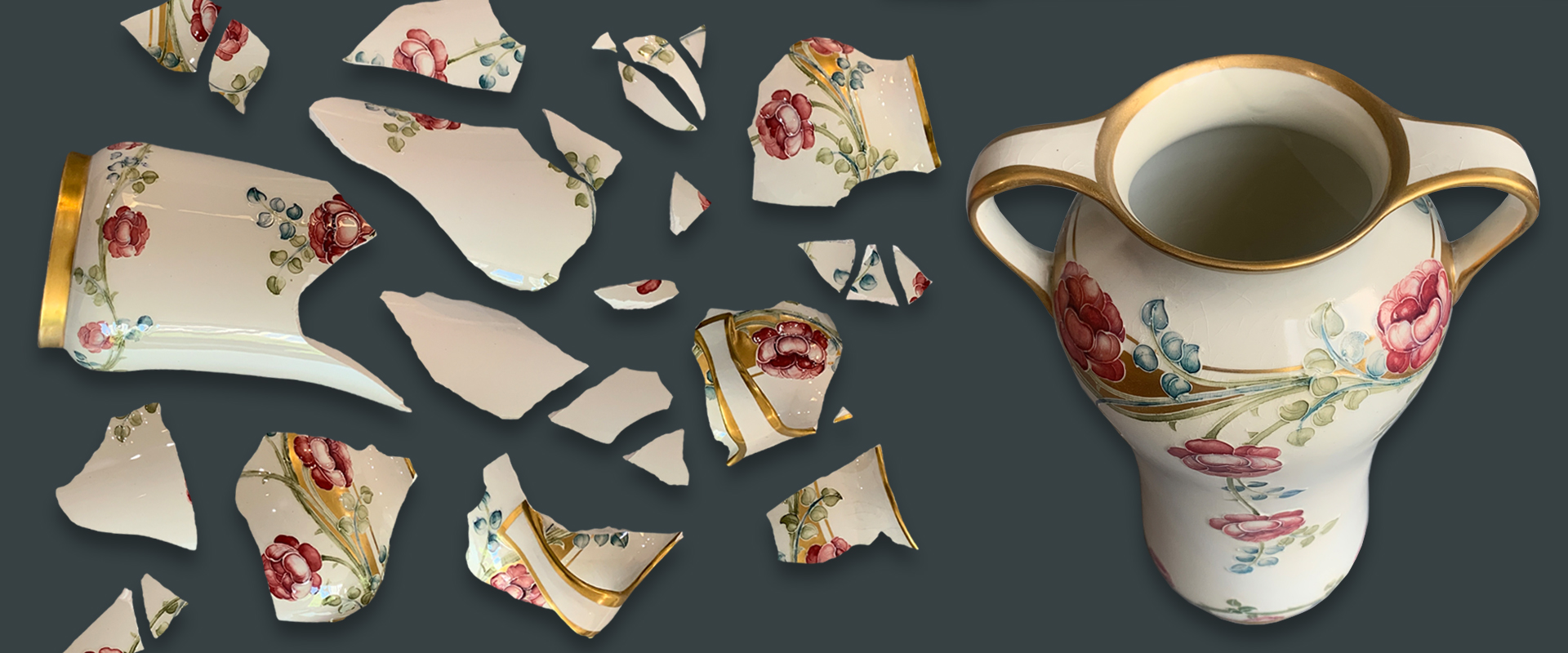 Ceramic Vase Restoration: From 30 Pieces to Impeccable Finish